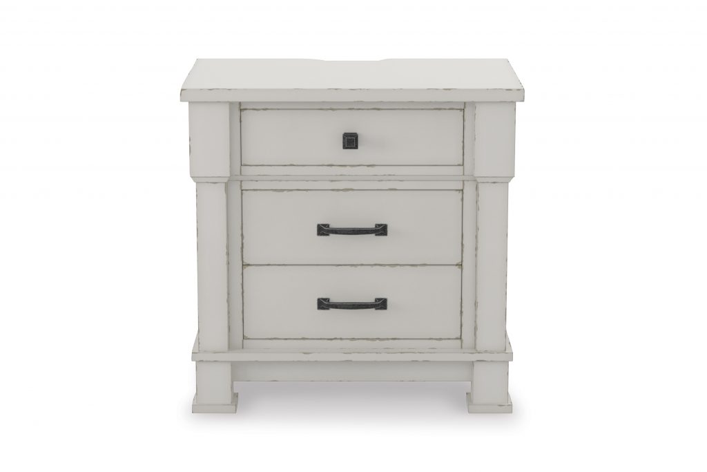 JENNILY THREE DRAWER NIGHT STAND