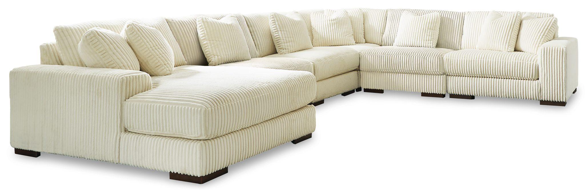 Lindyn 6-Piece Corner Lounge Set Ivory