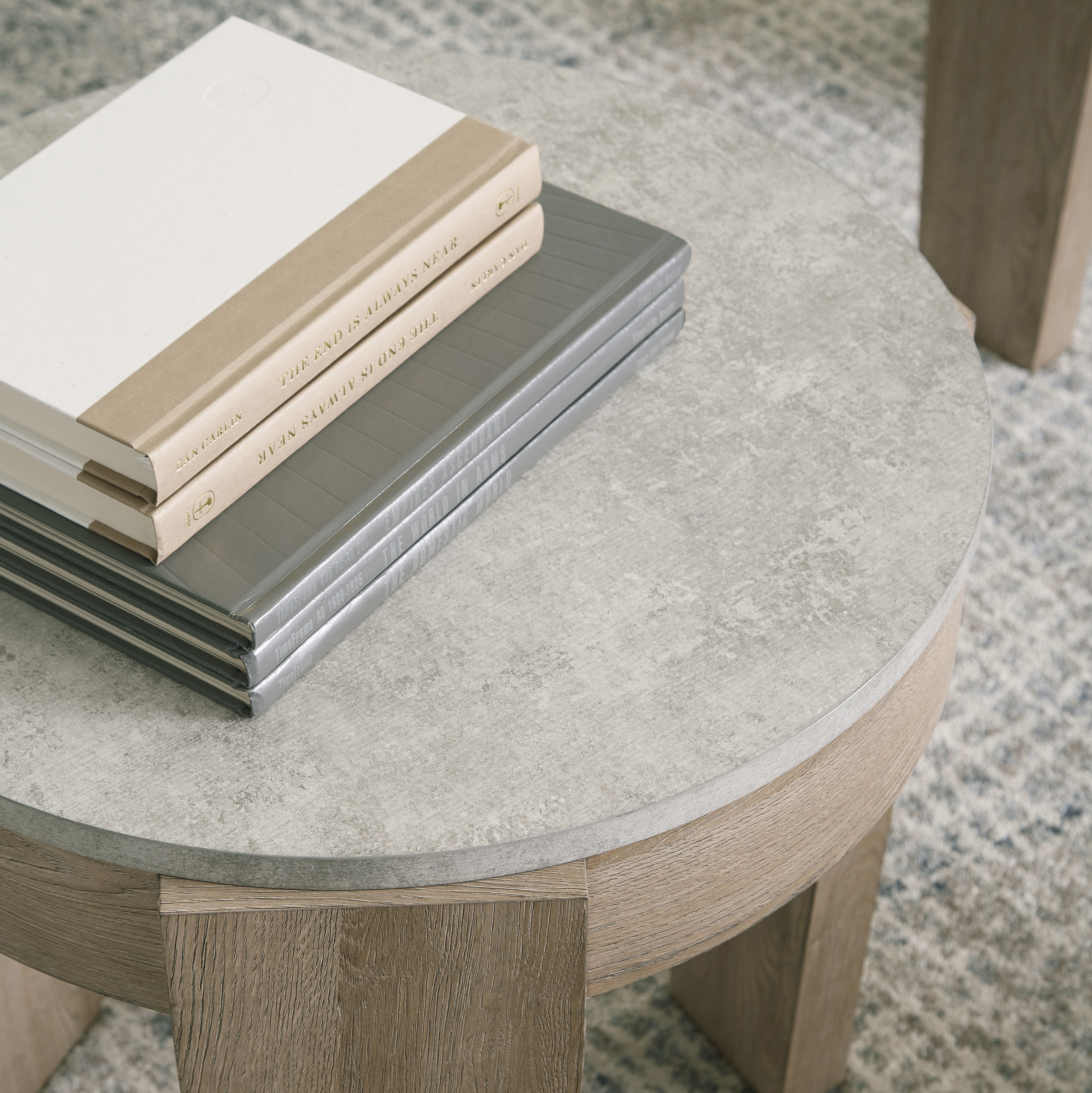 GUYSTONE OCC TABLE SET/3 L/Brown